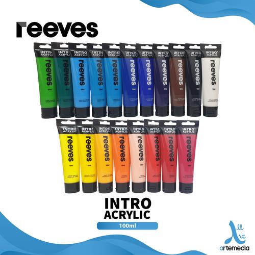 Jual Cat Akrilik Reeves Intro Acrylic Paint Color 100ml - BRILLIANT RED ...