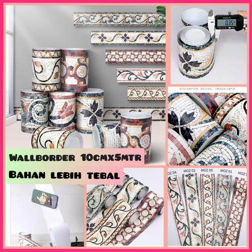 Jual MOZ WALLBORDER STIKER LIST BORDER STICKER DINDING TEMBOK MOTIF ...