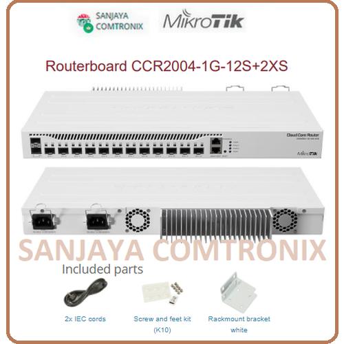 Jual Mikrotik CCR2004-1G-12S+2XS Cloud Core Router 12-port SFP+ 10G ...