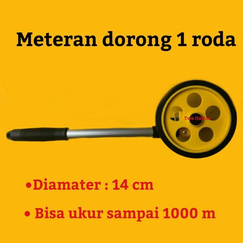 Jual METERAN DORONG 1 RODA/MEASURING WHEEL/ALAT UKUR DIAMETER 14CM ...