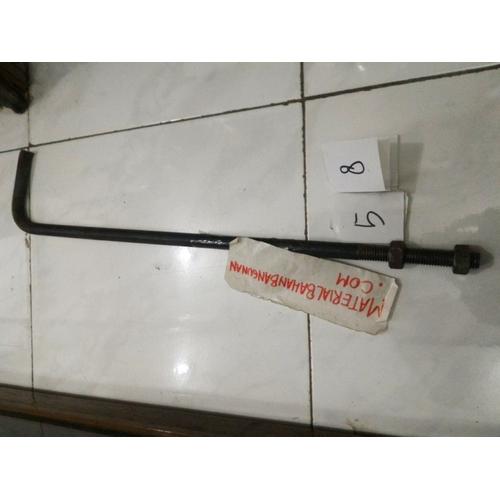 Jual Baut Angkur Type L 16 mm x 70 cm Baut Jangkar Pondasi Tiang Cor ...