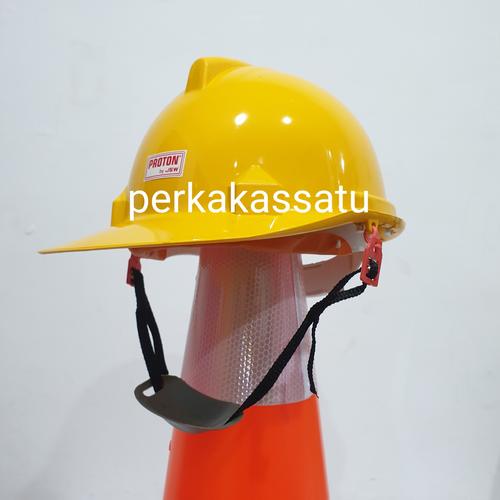 Jual TOPI KERJA KUNING PROTON JSW HELM YELLOW KESELAMATAN SAFETY HELMET ...