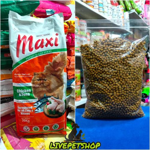 Jual Maxi cat food Paket 10 kg Repack - Chicken Tuna VIA GOJEK ONLY ...
