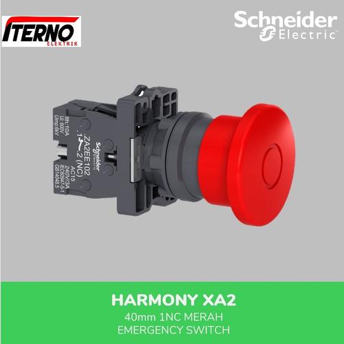 Jual Schneider Electric Emergency Switch 40mm 1NC Merah XA2ES542 - Kota ...