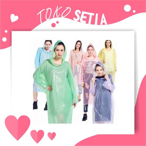 Jual TOKOSETIA R090 Jas Hujan Sekali Pakai Rain Coat Tahan Basah Raincoat - KECIL, RANDOM - Kab ...