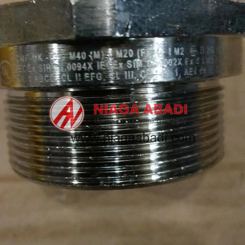 Jual Adaptor Reducer CMP-UK 737 Male M40 x Female M20 Brass Nickel Ex ...