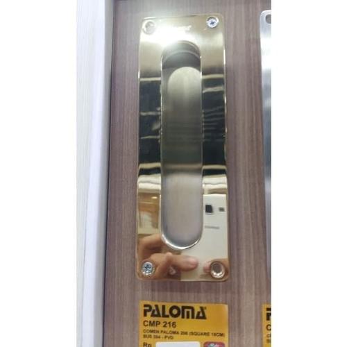 Jual PALOMA CMP 216 HANDLE PINTU SLIDING SQ 18CM COMEN TANAM GESER GOLD ...
