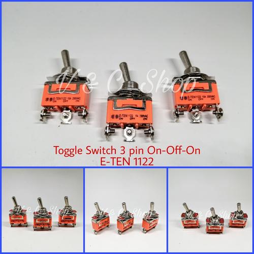 Jual Toggle Switch 3 pin On-Off-On E-TEN 1122 - Jakarta Barat - V&C ...
