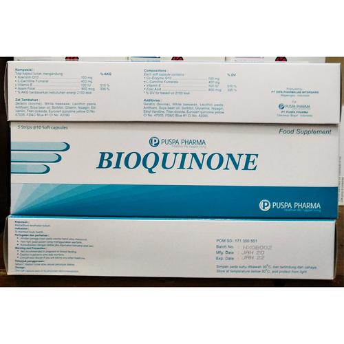 Jual BIOQUINONE -Box isi 50Kapsul-Multivitamin Tubuh-PUSPA-Murah ...