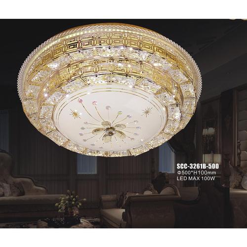 Jual LAMPU PLAFON BULAT KACA KRISTAL GOLD LED DIAMETER 50CM - Jakarta ...