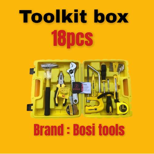 Jual Toolset Toolkit Toolbox Tool Set Tool Kit Tool Box 18pcs BOSI ...
