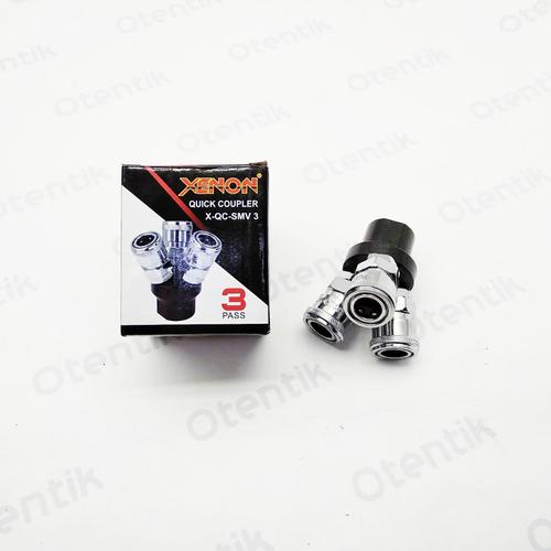 Jual QUICK COUPLER 3 WAY 1PER4 IN - KOPLER CABANG 3 UKURAN 1 PER 4 INCI ...