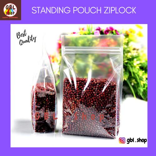 Jual Standing Pouch Plastic Ziplock 30x40 Plastik Klip Besar 8 Sisi ...