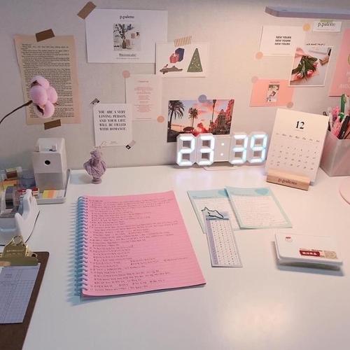 Jual Aesthetic LED Digital Study Desk Clock/Jam Dinding Meja Belajar - Jakarta Utara ...
