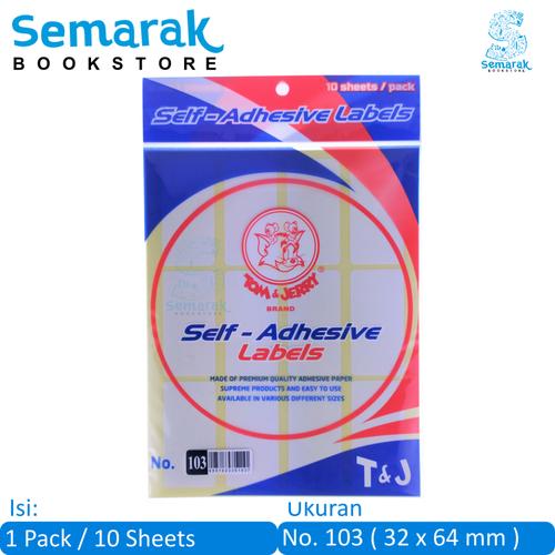 Jual Tom & Jerry Self-Adhesive Labels No. 103 [1 Pack @ 10 Lembar] - Kab. Bogor - Semarak ...