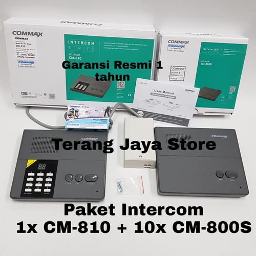 Jual Intercom Commax CM-810 + CM-800S 10pcs Intercom Commax CM-810+CM ...