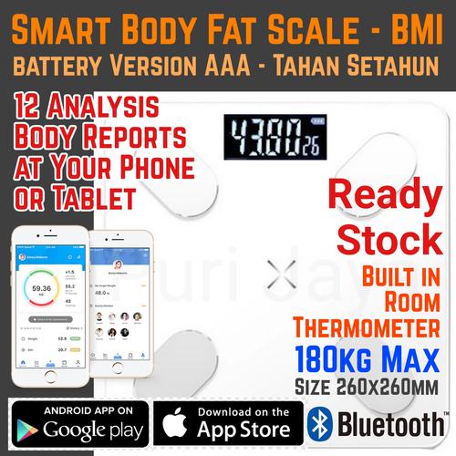 Jual Timbangan Badan Smart Scale Body Fat BMI Composition Digital ...