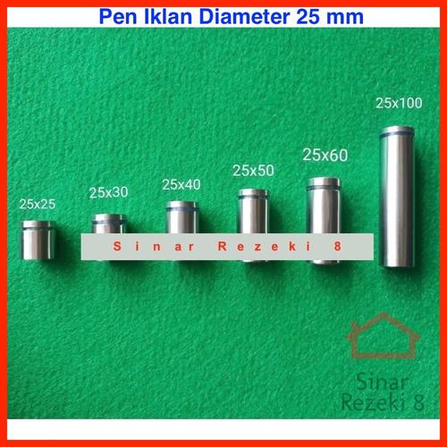 Jual Pen Iklan 25 x 60 Stainless Sign Board / Baut Akrilik Display ...