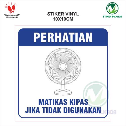 Jual STIKER VINYL MATIKAN KIPAS 10X10 - Kota Tangerang Selatan - Stiker ...