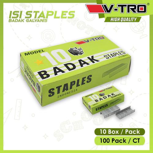 Jual Isi Staples / Isi Stapler / Refill Stapler / Vtro Galvanis No. 10 ...
