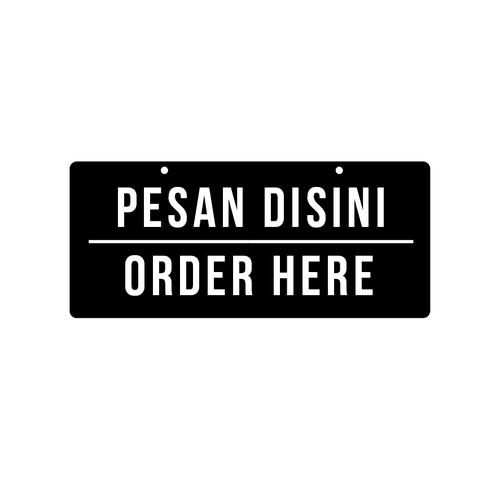 Jual Sign Akrilik Pesan Disini Printed | Papan Cafe | Sign Label ...
