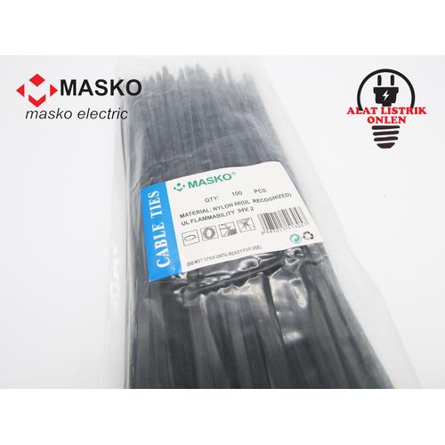 Jual MASKO KABEL TIES 45CM/ SEGEL KANTONG PLASTIK SABUK/TALI/KLIP 4.8 ...