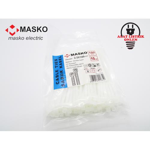 Jual MASKO KABEL TIES 10CM/ SEGEL KANTONG PLASTIK SABUK/TALI/KLIP 2.5 ...