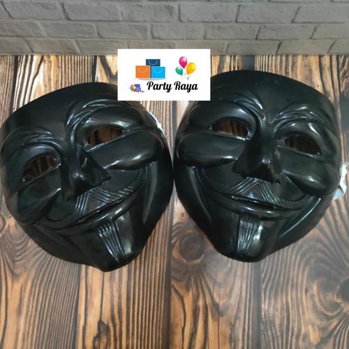 Jual Topeng hacker/ topeng hitam polos/ topeng anonymous hitam ...