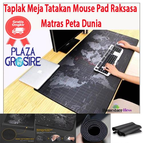 Jual Taplak Meja Tatakan Mouse Pad Raksasa Matras Peta Dunia Banyak ...