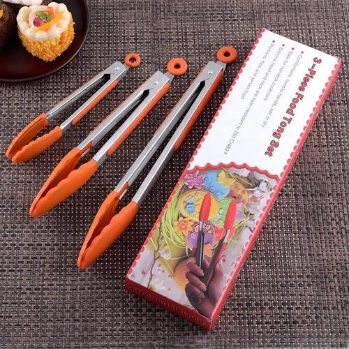 Jual food tong set 3in1 / capit makanan / penjepit pencapit makanan ...