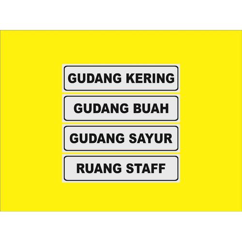 Jual Sign Label Custom GUDANG BUAH DLL - Kota Tangerang Selatan - Lio ...