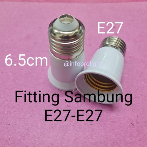 Jual FITTING LAMPU SAMBUNGAN Extension E27-E27 6.5CM / 65MM - Jakarta ...