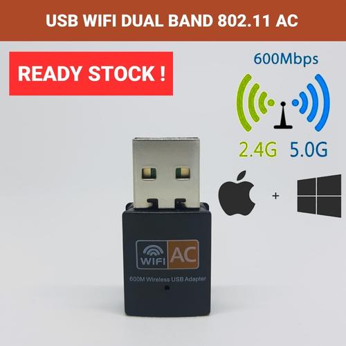 Jual UAC09 Dual Band 5GHz & 2.4GHz Mini USB WiFi Adapter 802.11AC - Kab ...