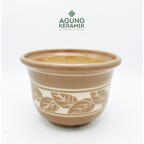 Jual Pot Bunga Agung Keramik|Pot Tanaman A- 521 - cream - Kota ...
