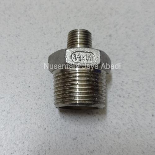 Jual Double Nepel Reducer Stainless 304 3/4 x 1/4 " inchi - Jakarta ...