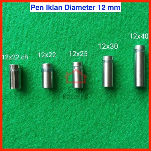 Jual Pen Iklan 12 x 20 Stainless / Stabil Kaca Sign Board / Baut ...