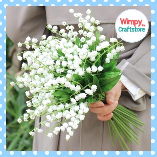 Jual Artificial Flower Lily Of The Valley Bunga Palsu Lily Plastik ...
