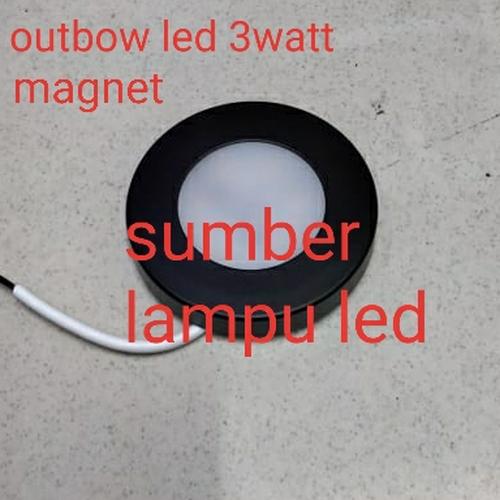 Jual outbow led 3 watt 3w lemari partisi magnet 3watt 3 w nempel plafon ...