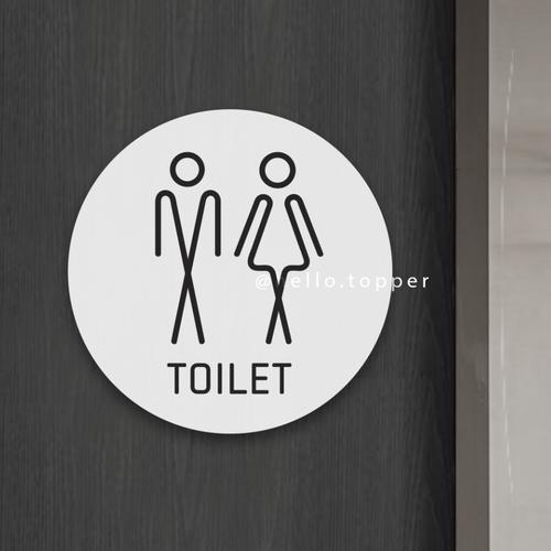 Jual Toilet Signage Akrilik Bulat - Toilet | Sign WC | Restroom ...