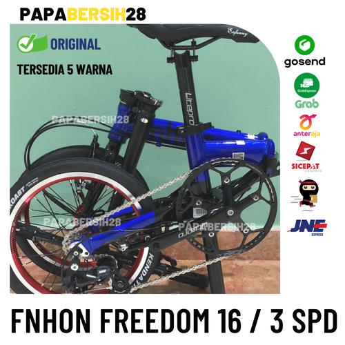 Jual FNHON FREEDOM 16 INCH 3 SPEED SEPEDA LIPAT RINGAN INSTAN GRAB ...
