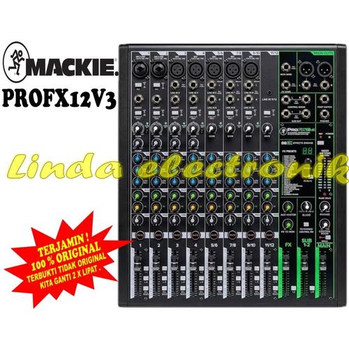 Jual Mixer 12 Channel Mackie ProFX12v3 ProFX12 v3 Original Garansi ...
