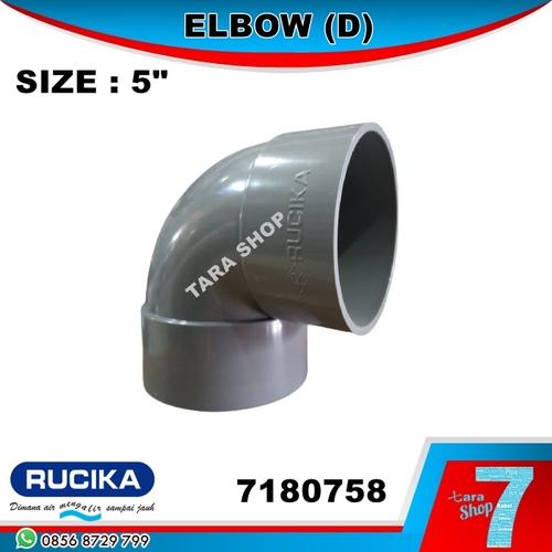 Jual Sambungan Pipa Fitting PVC Elbow Knee Keni D 5 Inch RUCIKA 7180758 ...