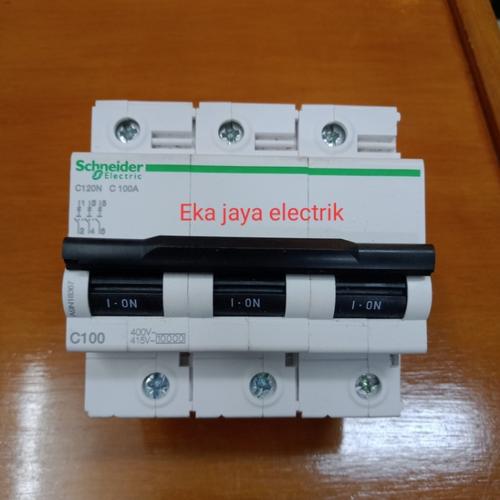 Jual MCB Schneider C120N 3P 100A Acti9 A9N18367 / Miniature Circuit Breaker - Jakarta Pusat ...
