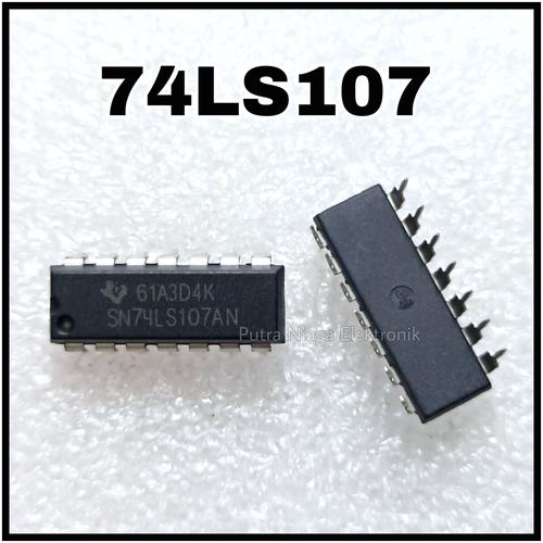 Jual ic TTL 74107 Flip Flop JK 74LS107 HD74LS107AP SN74LS107N Dip 14p ...