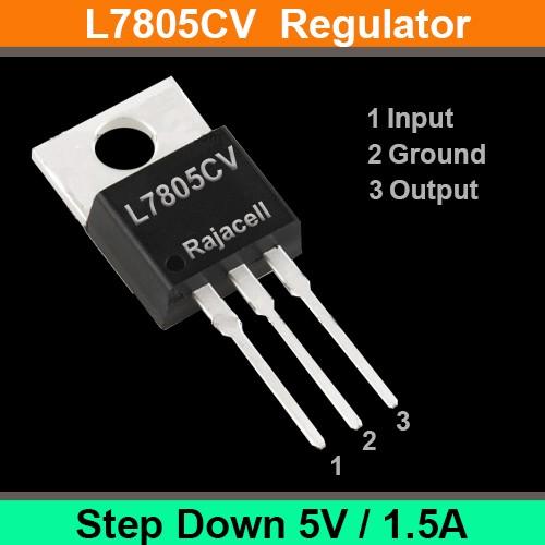 Jual LM7805 LM7805CV 7805 Original 1A Positive Voltage Regulator 5V TO ...