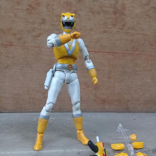 Jual action figure custom shf super sentai liveman yellow lion power ...