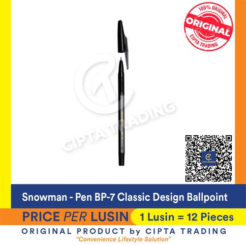 Jual Pen - Snowman - BP-7 Classic Design Ballpoint (Per dozen ...