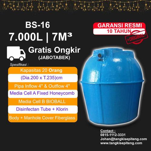 Jual BIOTANK 7000 Liter - SEPTICTANK BIO|BIOTECH|BIOFIL |BIO SEPTIC ...