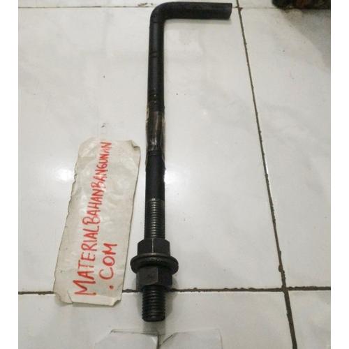 Jual Baut Angkur Type L 25 mm x 50 cm Baut Jangkar Pondasi Tiang Cor ...