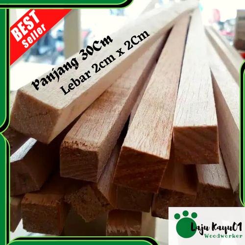 Jual Kayu Balsa Stick Balok Kayu Kaso Mini Wood Pinus 30Cm - Kab ...